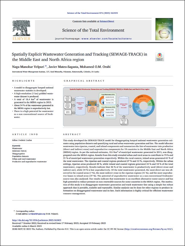 Scientific publications - ReWater MENA program